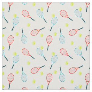 Pastel tennis rackets - customizable! fabric | Zazzle