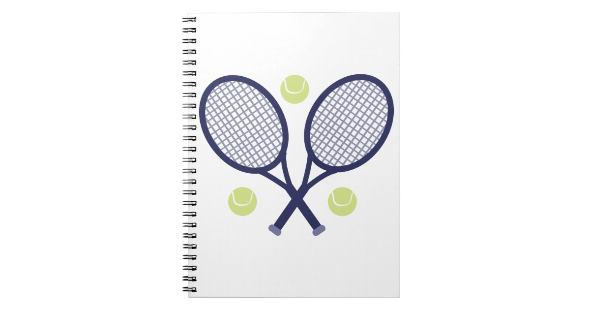 Tennis Rackets Notebook | Zazzle