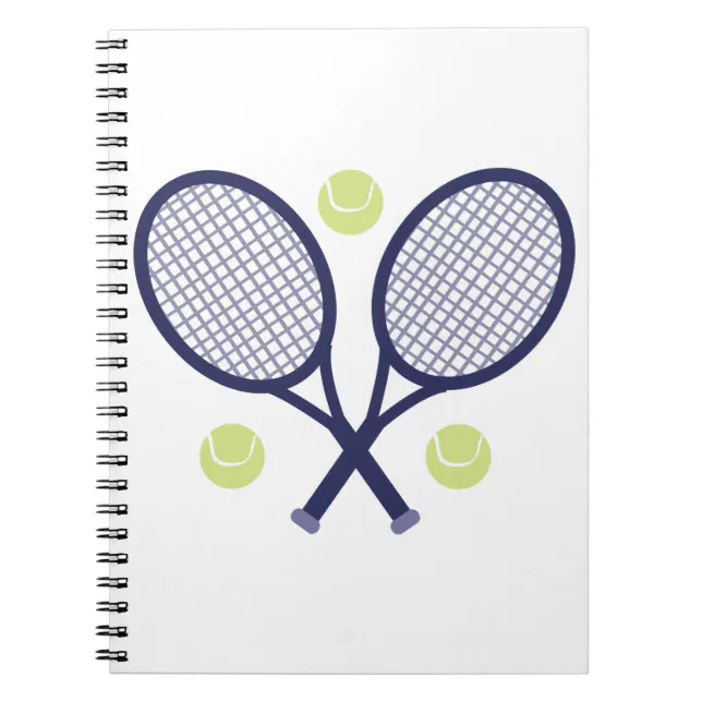 Tennis Rackets Notebook | Zazzle