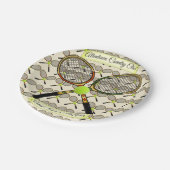 Tennis Rackets Paper Plates | Zazzle