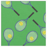 Tennis rackets and tennis courts fabric | Zazzle