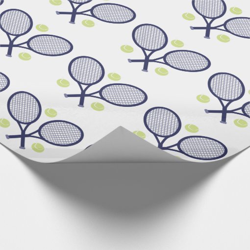 Tennis Rackets Wrapping Paper | Zazzle