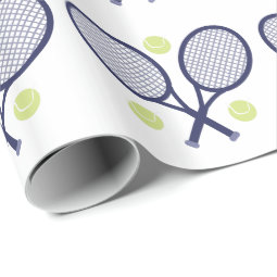 Tennis Rackets Wrapping Paper | Zazzle