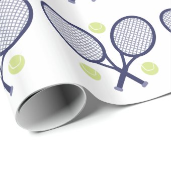 Tennis Rackets Wrapping Paper | Zazzle