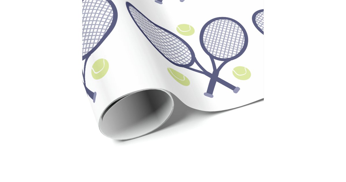 Tennis Rackets Wrapping Paper | Zazzle