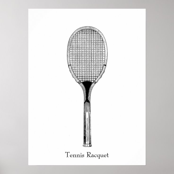 Tennis Racquet Poster | Zazzle
