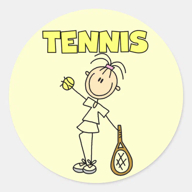 TENNIS Stickers | Zazzle