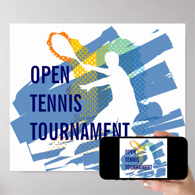 TENNIS TOURNAMENT POSTER | Zazzle