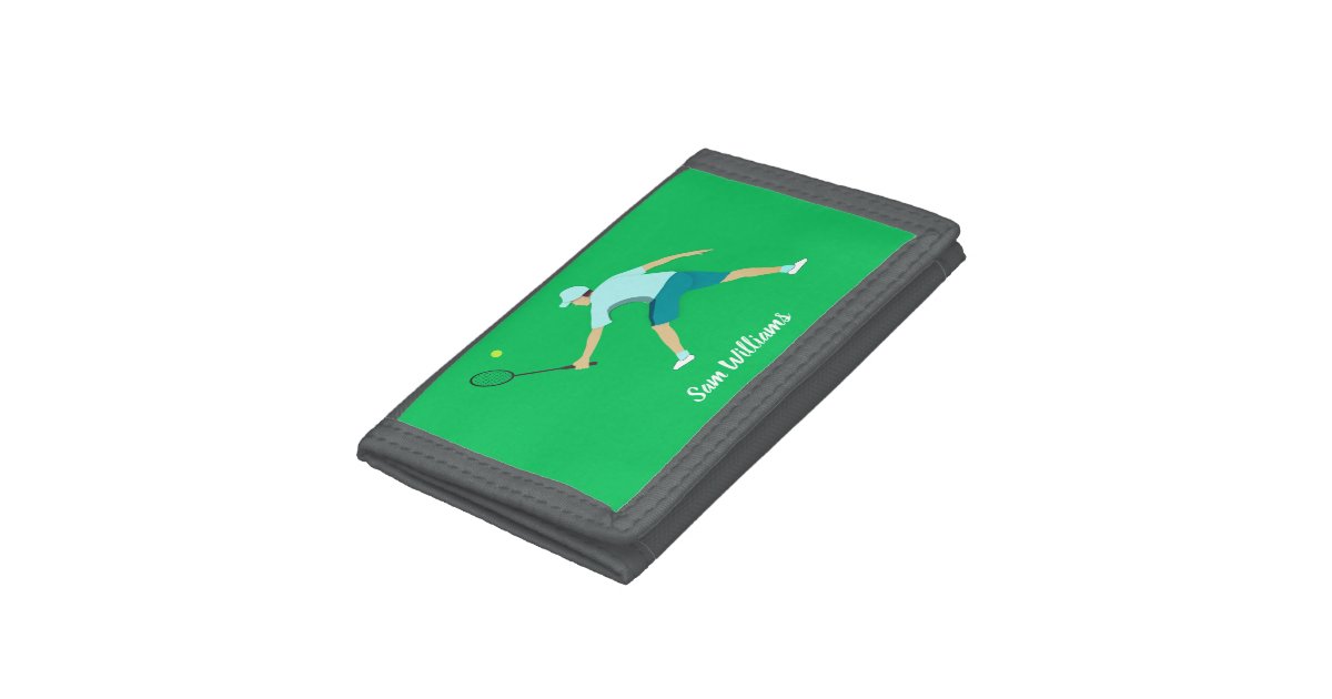 Tennis Trifold Wallet | Zazzle