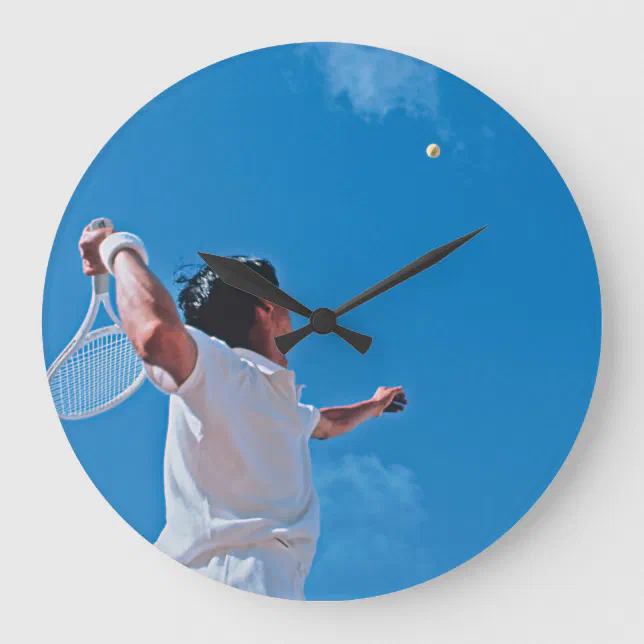 Tennis Wall Clock | Zazzle