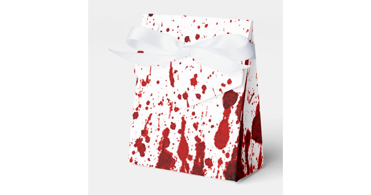 Tent Paper Favor Box Blood Splatter Vampire Gothic | Zazzle