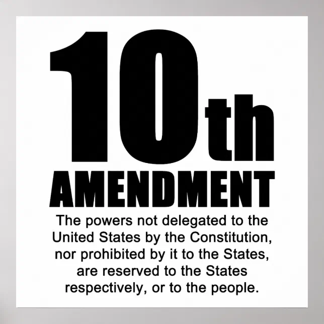 Tenth Amendment Poster | Zazzle