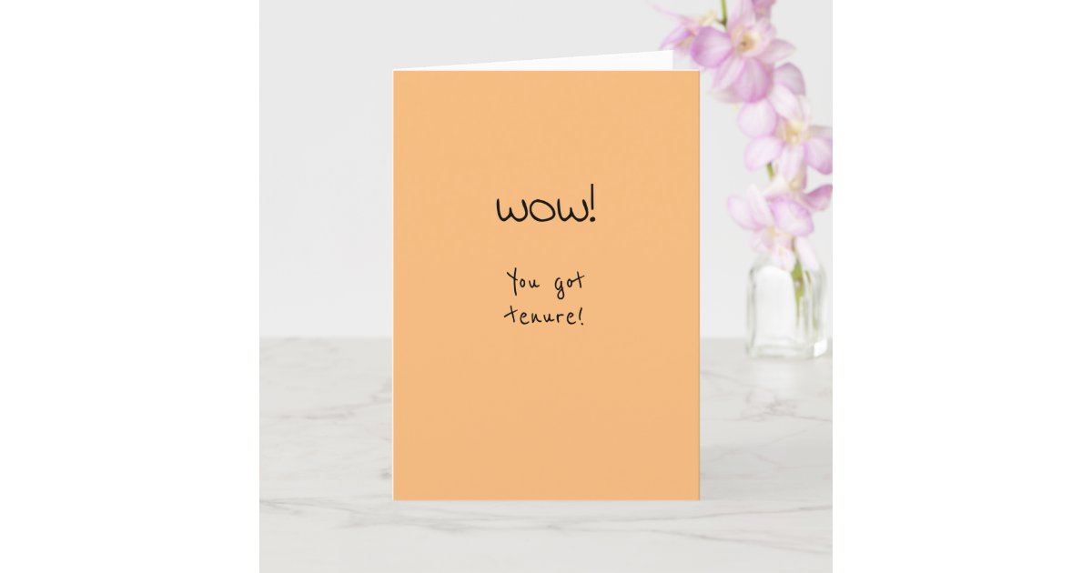 Tenure Congratulations Fun Card | Zazzle