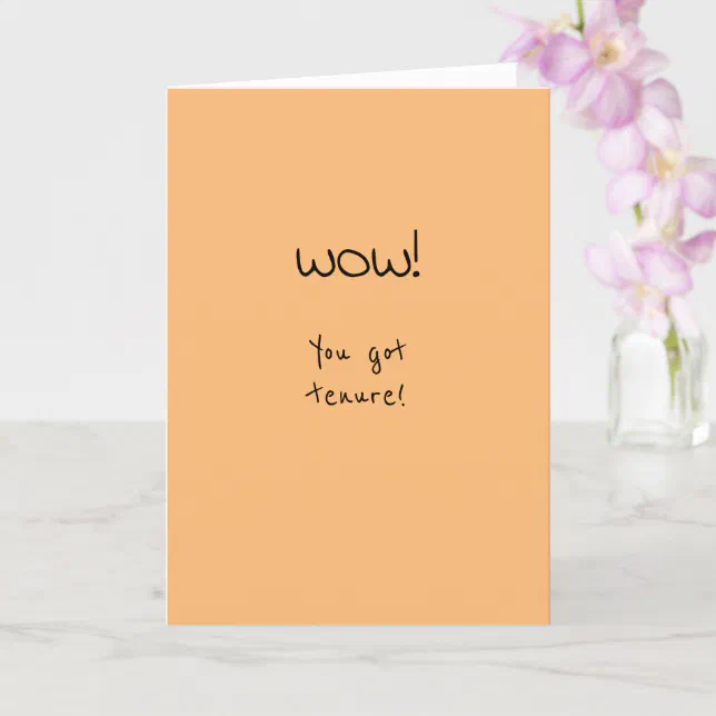 Tenure Congratulations Fun Card | Zazzle