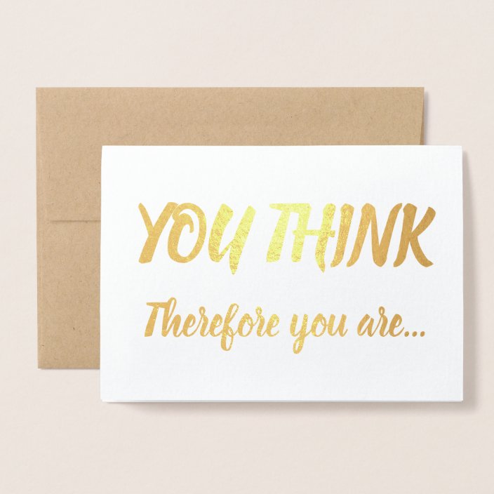 Tenure Congratulations Gold Foil Brush You Think Foil Card | Zazzle.com