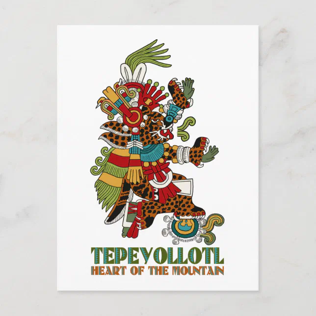 Tepeyollotl Postcard | Zazzle
