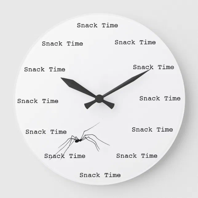 Terence The Spider "Snack Time" Clock | Zazzle