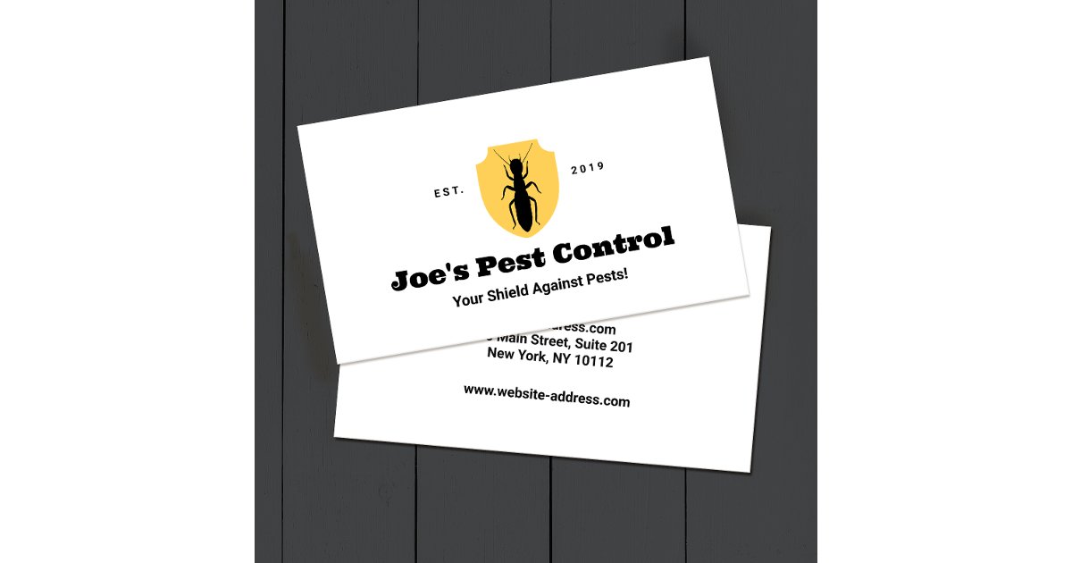 Termite Pest Control Exterminator Business Card | Zazzle
