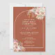 Terracotta Arch Pampas Grass First Holy Communion Invitation | Zazzle