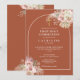 Terracotta Arch Pampas Grass First Holy Communion Invitation | Zazzle