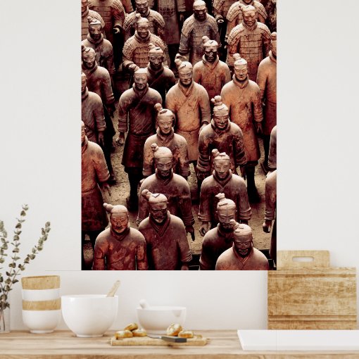 Terracotta army warriors - China - Qin dynasty Poster | Zazzle