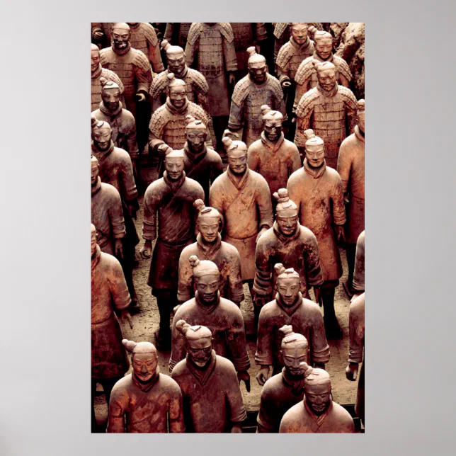Terracotta army warriors - China - Qin dynasty Poster | Zazzle