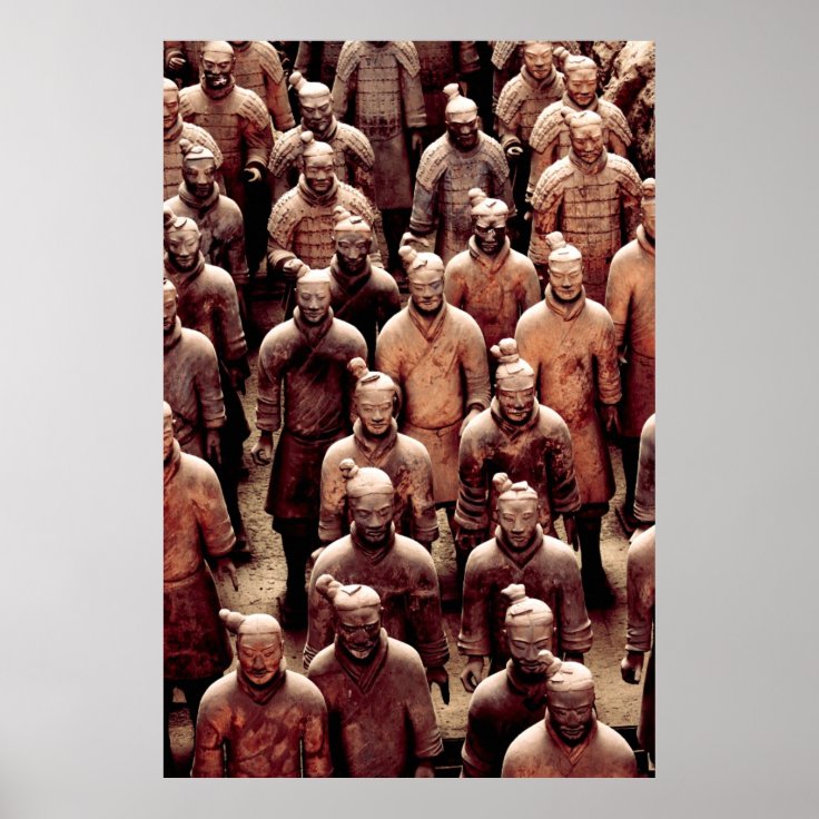 Terracotta army warriors - China - Qin dynasty Poster | Zazzle