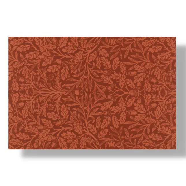 Terracotta Fall Autumn Acorn Leafy Gift Decoupage Tissue Paper | Zazzle