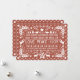 Terracotta Love Peace Joy papel picado Christmas Holiday Card | Zazzle