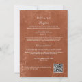 Terracotta Talavera Mexican QR Code Wedding Invitation | Zazzle