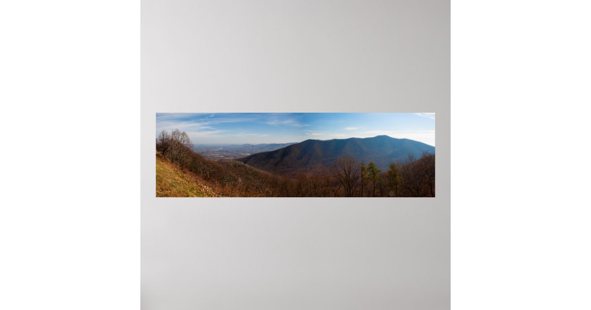 Terrapin Mountain in Autumn, Virginia Poster | Zazzle