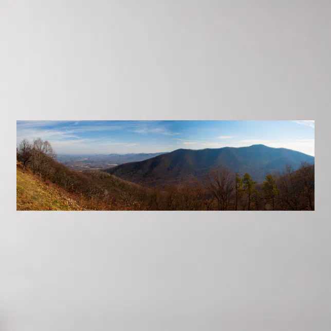 Terrapin Mountain in Autumn, Virginia Poster | Zazzle