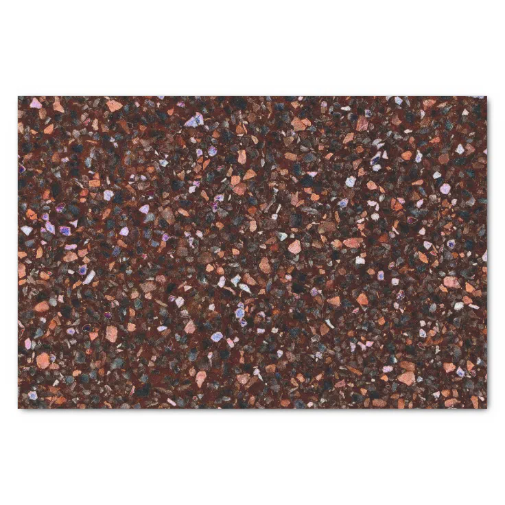 Terrazzo Retro Brown Black Tan Brown Elegant Tissue Paper | Zazzle