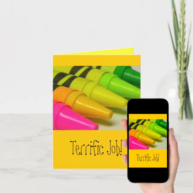Terrific Job! Card | Zazzle