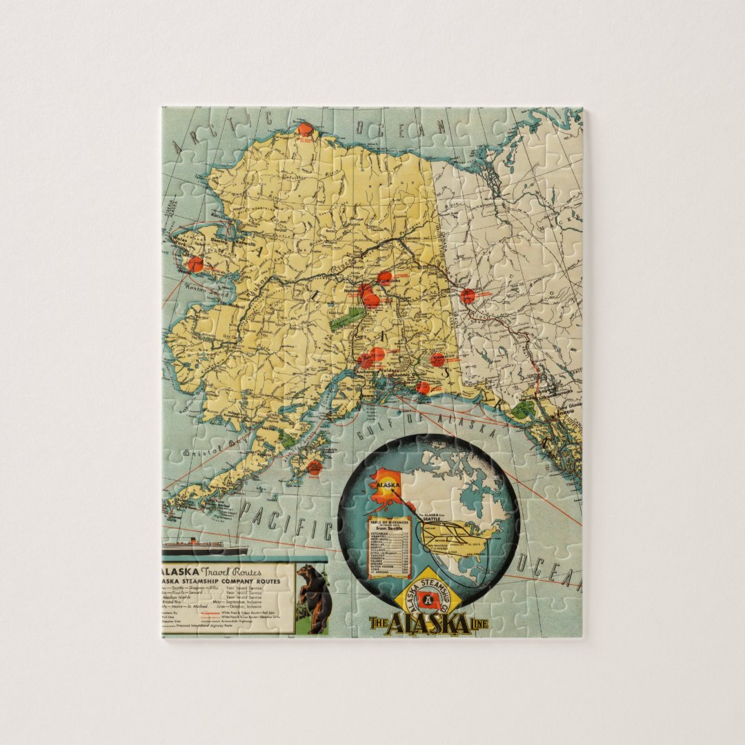 Territory of Alaska Jigsaw Puzzle | Zazzle