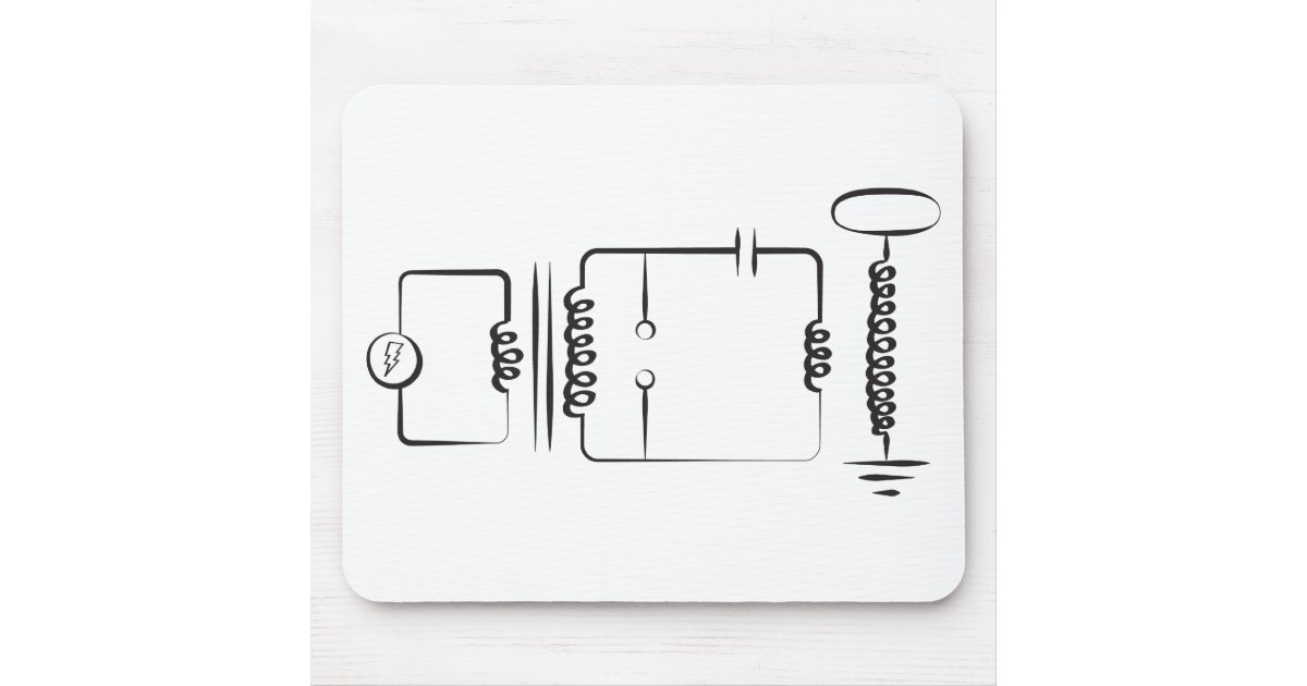 Tesla Coil Mouse Pad | Zazzle