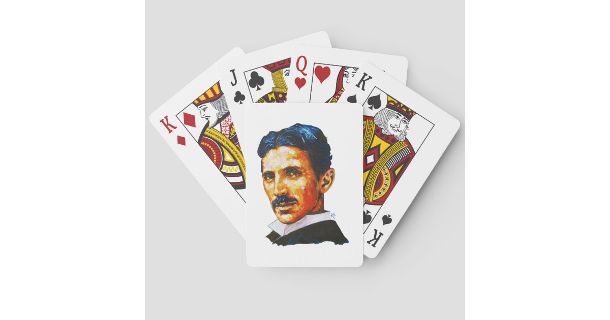 Tesla Poker Cards | Zazzle