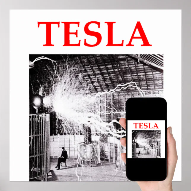tesla poster | Zazzle