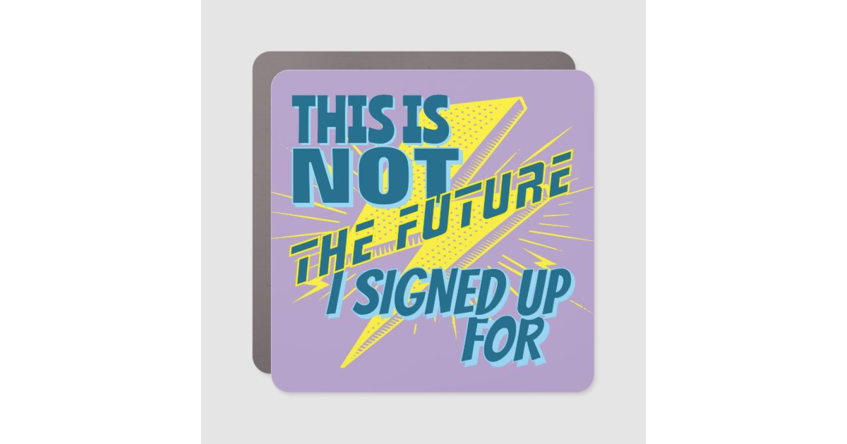 Tesla Regret Bumper Design 3 Car Magnet | Zazzle