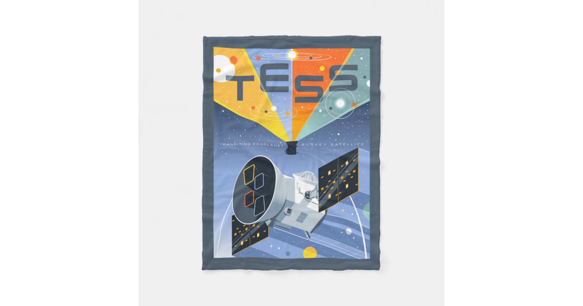 Tess Space Telescope Poster. Fleece Blanket | Zazzle