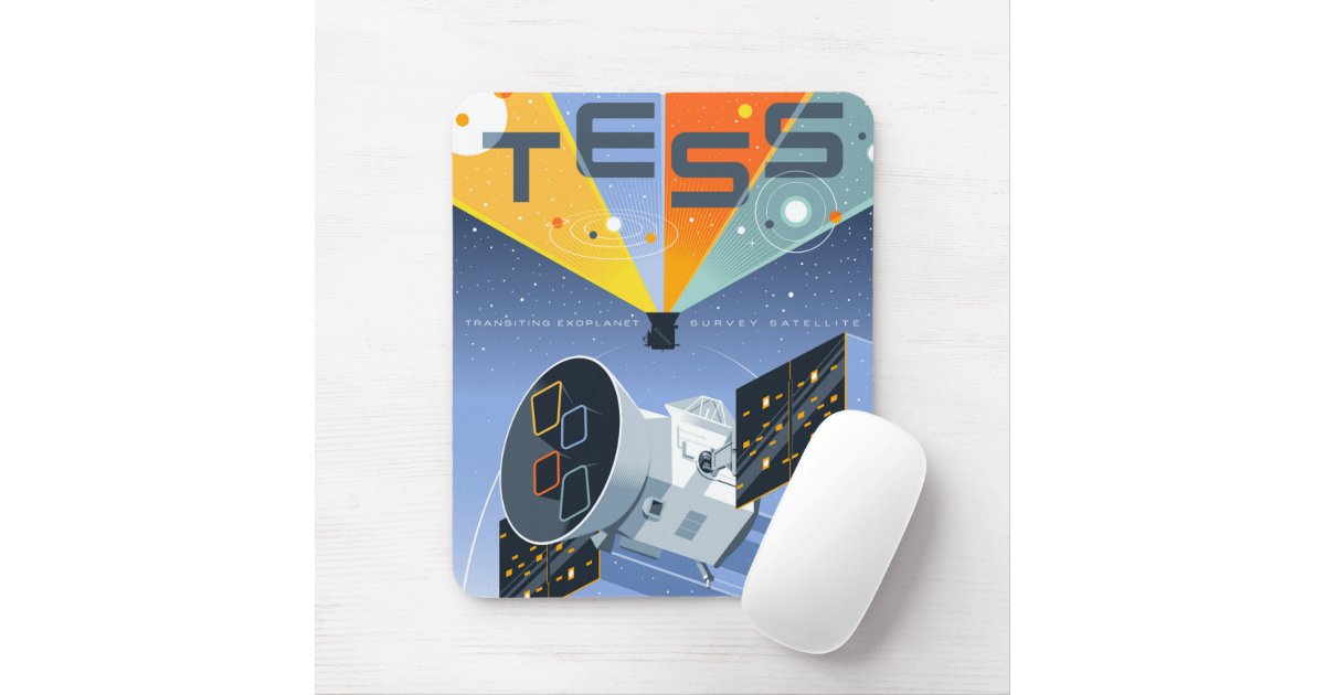 Tess Space Telescope Poster. Mouse Pad | Zazzle