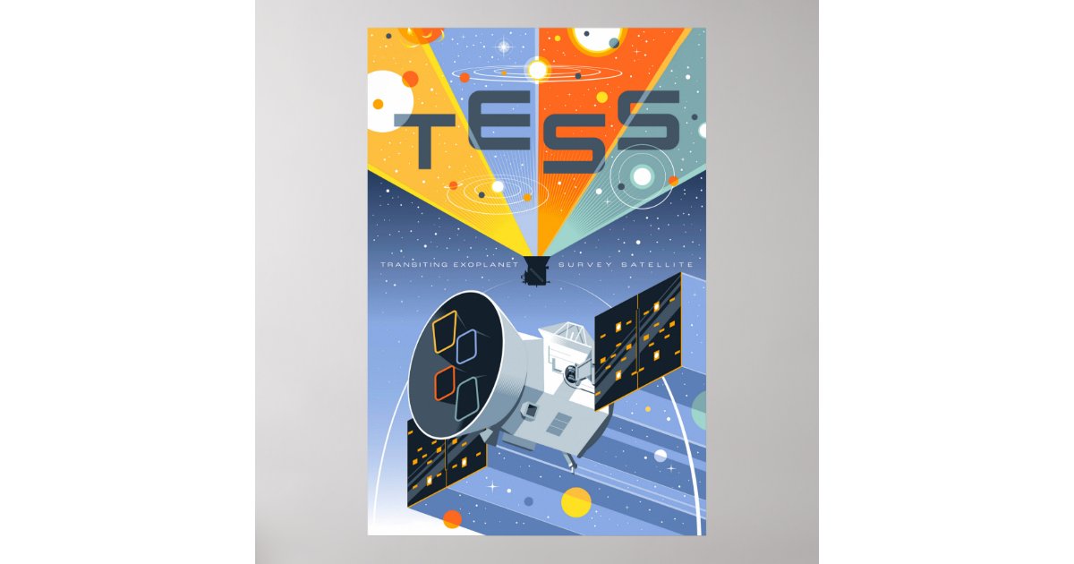Tess Space Telescope Poster. Poster | Zazzle