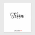 Tessa Name - Handwritten Calligraphy Sticker | Zazzle
