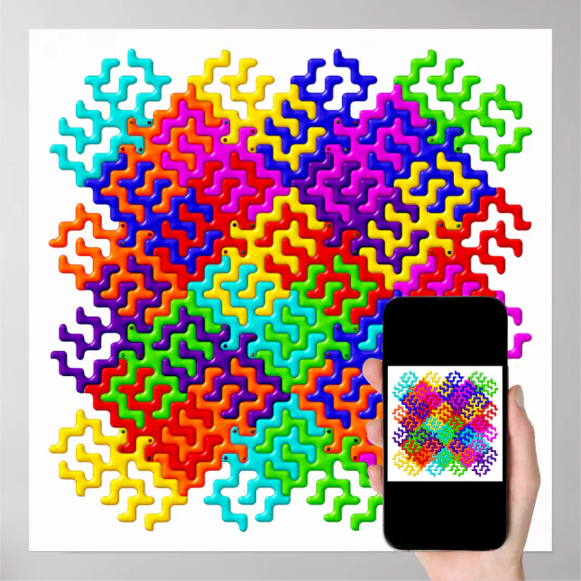 Tessellation Pattern Poster / Wall Art | Zazzle