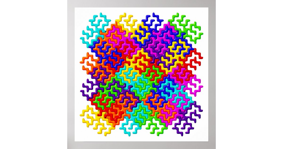 Tessellation Pattern Poster / Wall Art | Zazzle