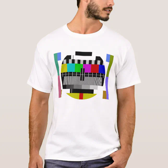 Test Card T-Shirt TV Pattern | Zazzle