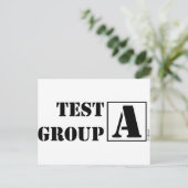 Test Group A Postcard | Zazzle
