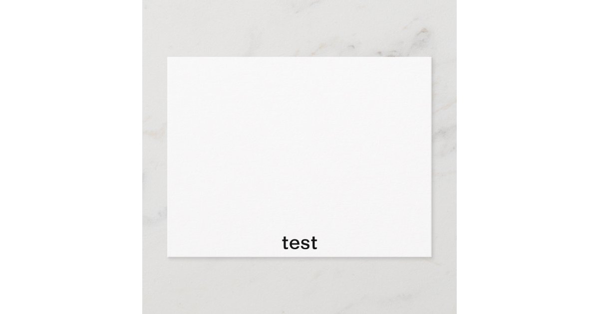 test postcard | Zazzle