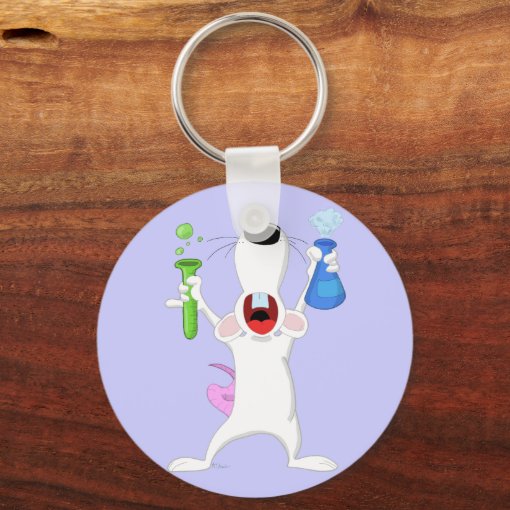 Test Tube Lab Rat Keychain | Zazzle