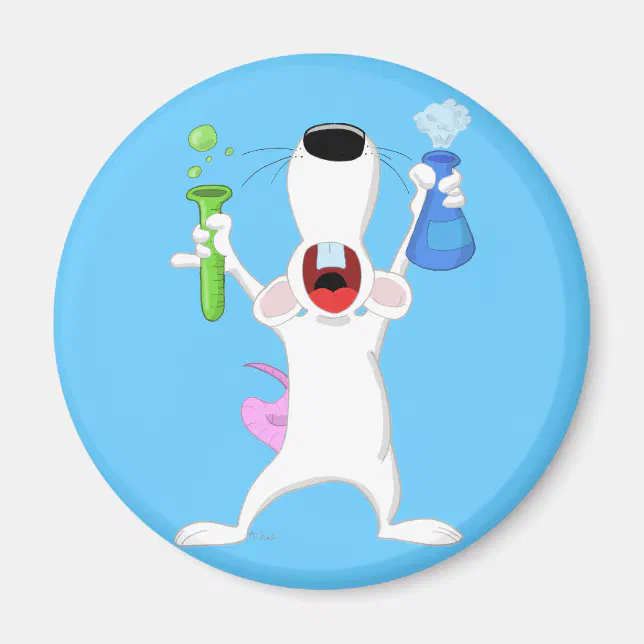 Test Tube Lab Rat Magnet | Zazzle